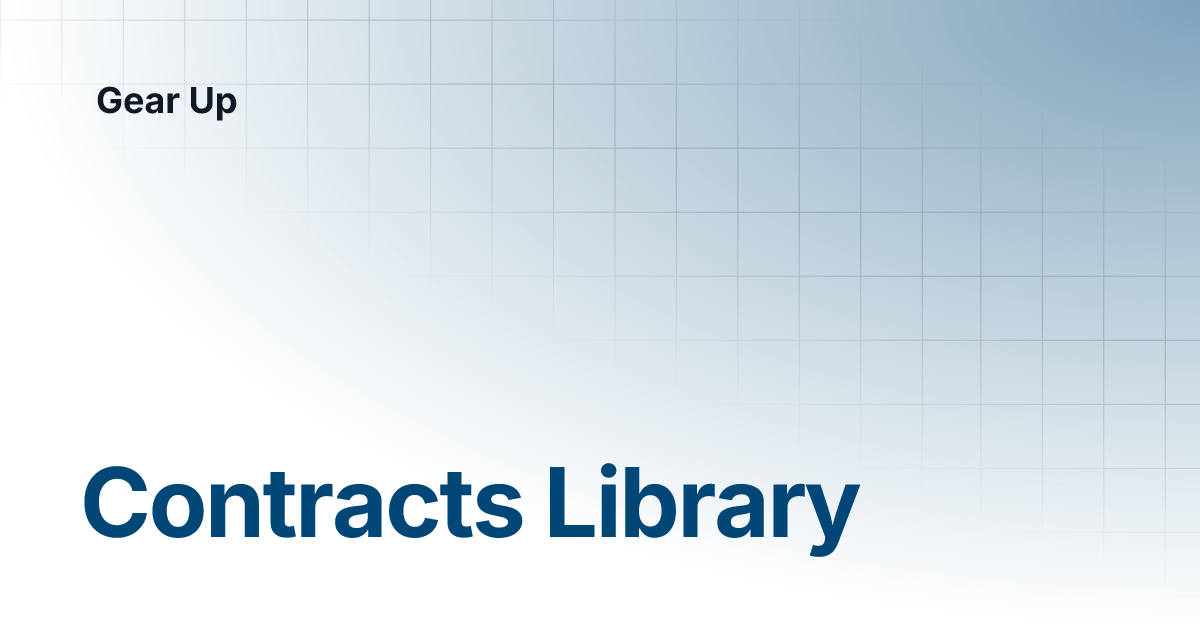 Contracts Library | Gear Up